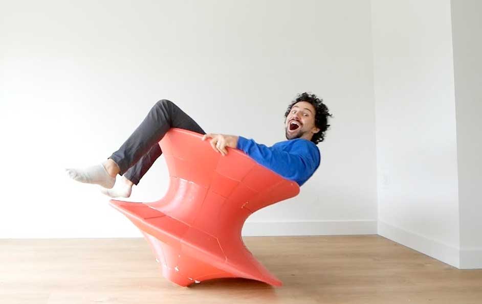 YouTuber imprime en 3D la silla de diseño Magis Spun - Faditiva